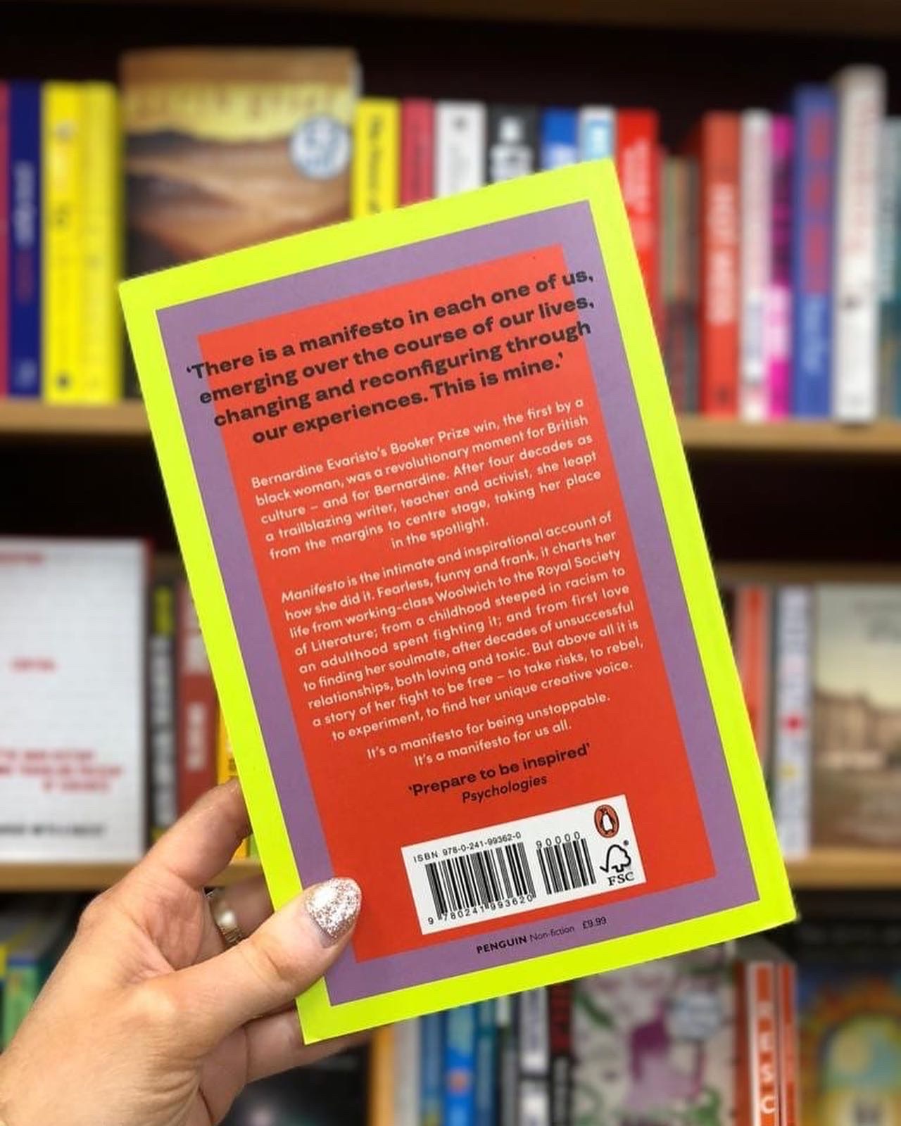 Manifesto By Bernardine Evaristo OCT BOOK CLUB Kenilworth Books